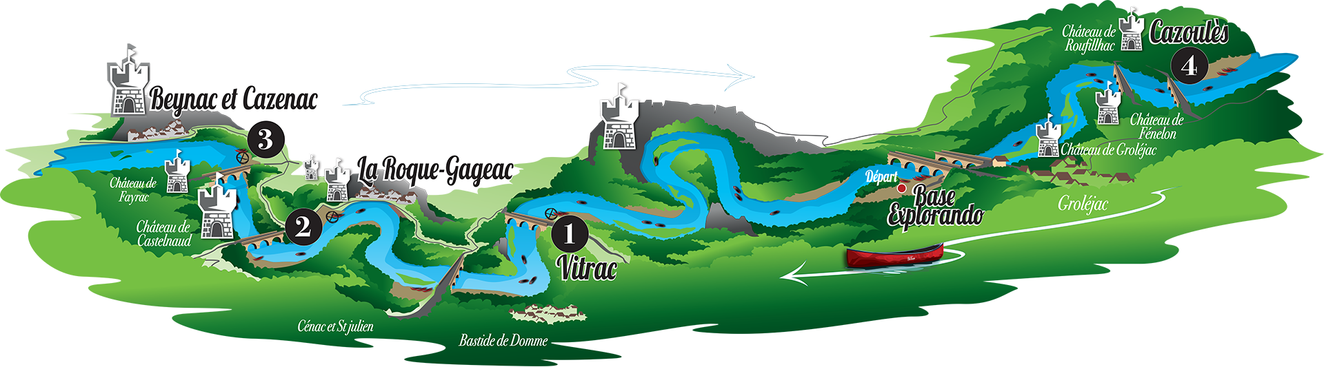 Parcours canoë kayak Dordogne – Découvrez les itinéraires